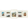 Three Posts™ Luray 7 Piece Matte Metal Gallery Picture Frame with Real Glass Set & Reviews | Wayfair